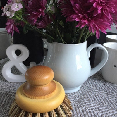 Wooden Bath Brush Puck Detoxifying Bath Brush Body Brush - Etsy