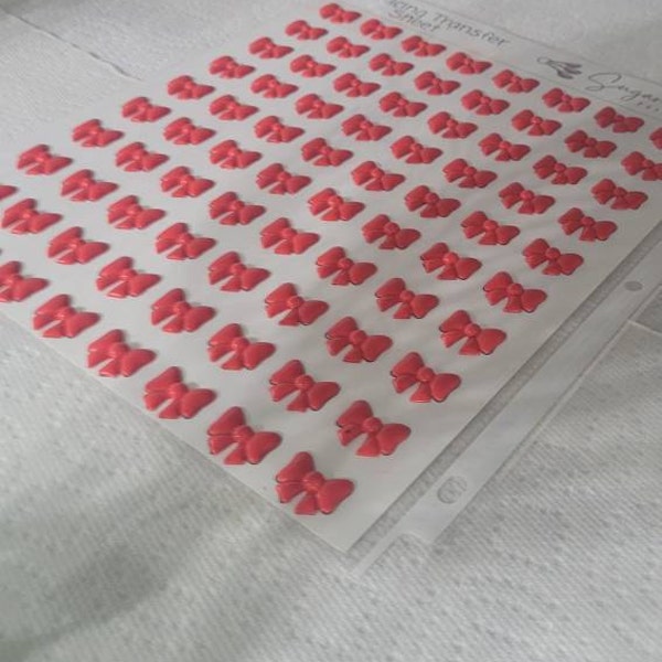 Bow Royal Icing Transfer Sheets | Royal Icing Template | Royal Icing ...