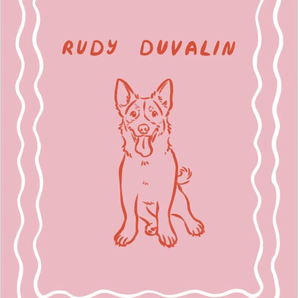 Custom Funky Pet Portrait, Cute Digital Cat Poster, Colorful Dog ...