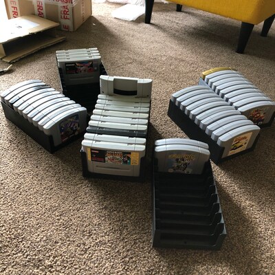 Nintendo 64 Game Cartridge Tray holds 10 Storage/holder/stand/rack/box ...