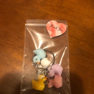 Mini Duck Keychain, Rubber Duck Keychain, Duckie Keychain - Etsy