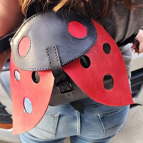 Leather Backpack Pattern PDF - the Ladybug - by Leatherhubpatterns - Etsy
