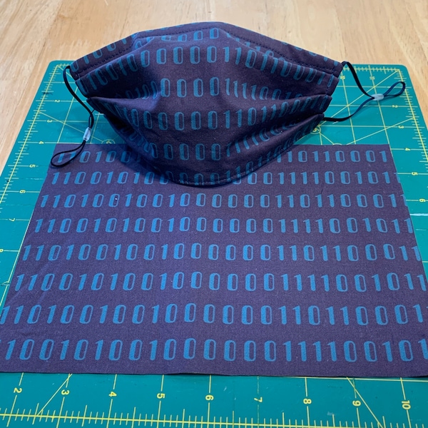 1s and 0s Fabric - Cuteness Binary by Lellobird - Binary Code Computer ...