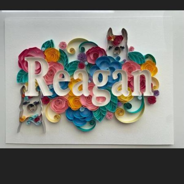 Car Quilling Art Paper Quilling Art Quilling Art Framed Nursery Gift ...