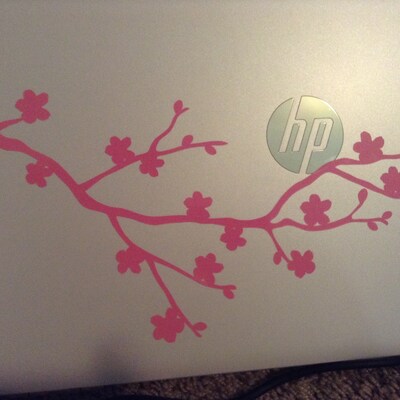 Cherry Blossom Laptop Decal Girly Laptop Sticker Flower Decal - Etsy