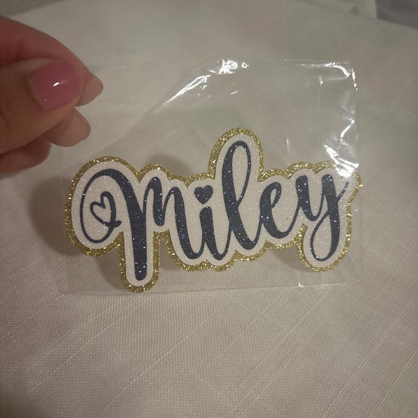 Custom WORD Glitter Cutout for Homecoming Mum | HOCO | Custom Mum ...