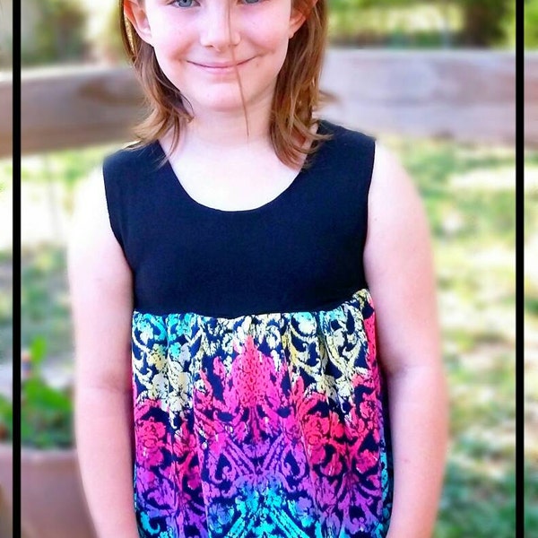 Maxi Dress for Girls PDF Sewing Pattern, Toddler Girl Tween Maxi Dress ...
