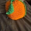 Orange Pouch Crochet Pattern Bag Mini Drawstring Fruit Bag Crochet ...