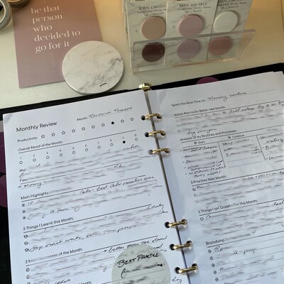 Weekly Review, Weekly Reflection Gratitude Journal Growth Mindset Self ...