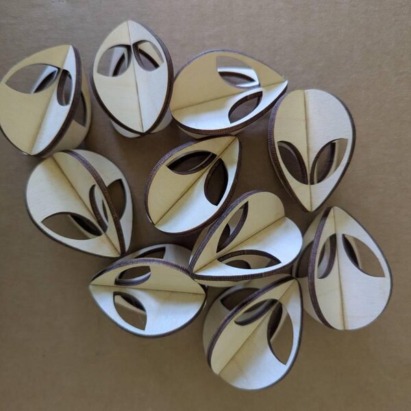 Alien Face Shape | Multiple Sizes | Laser Cut | Unfinished | Wood ...
