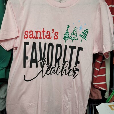 Santa's Favorite Teacher SVG PNG PDF, Merry Teacher Svg, Teacher Svg ...