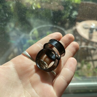 Pair of Black Acrylic Tunnels Gauges 3mm to 20mm Sizes - Etsy