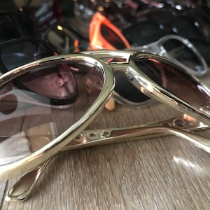 Xenith Modern Artistic Double Rim Yellow Brown Designer Glasses Frames ...