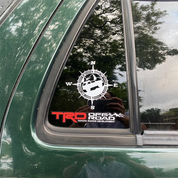 Compass Decal for 4runner, Car Decal, Mountain Decal, Outdoor Decals ...