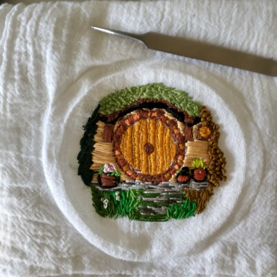 PDF Embroidery Pattern: Hobbit Door, Lotr - Etsy