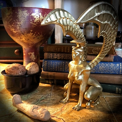 Neverending Story Inspired Sphinx Statue, Figurine, Decorative Book End ...
