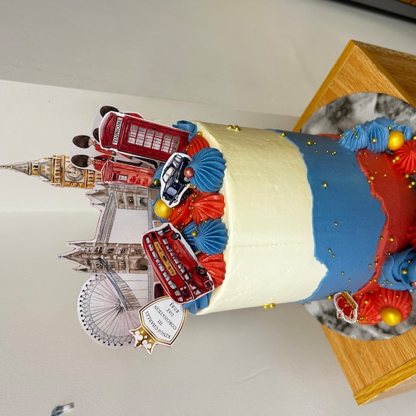 BRITISH Tea Party Supplies Printable Invitations Cupcake Cake Topper ...