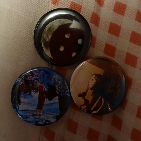 Coraline Button Pins, Coraline Themed Birthday Party, Coraline Party ...