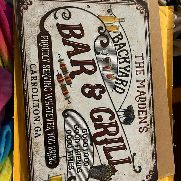 Custom Metal Craft Room Sign Personalized Made With Love Imagine Create ...