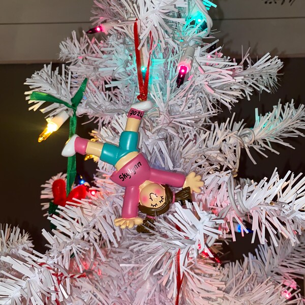 Personalized Kid Love Tumbling Cartwheel Girl Personalized Ornament ...