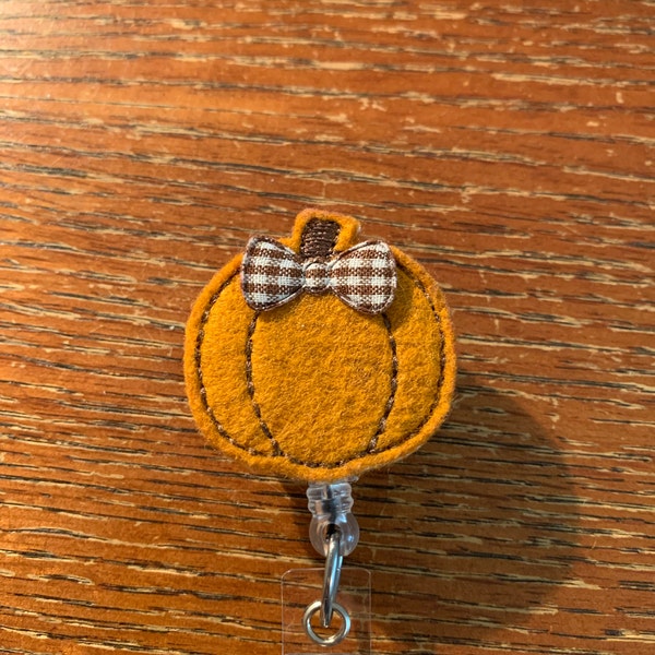 Fall Badge Reel - Badge Reel Nurse - Pumpkin Badge Reel - Nurse Badge ...
