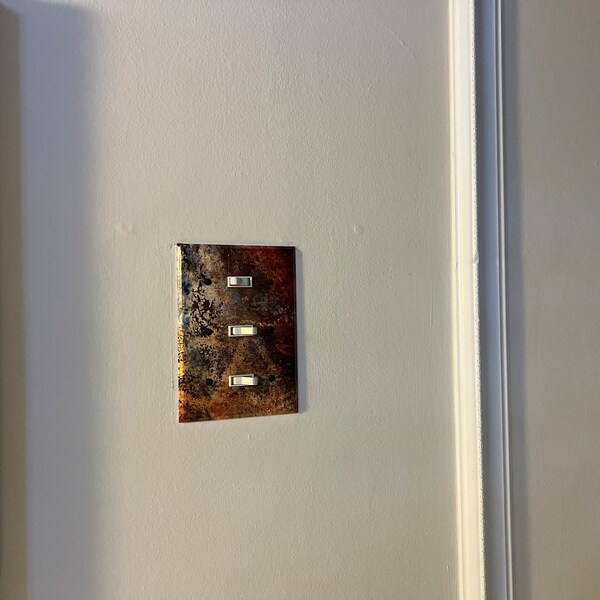 Metal Light Switch Covers - Image of Aged Copper - Patina Design Home ...