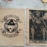 Python mercurius as Three Headed Dragon, Alchemy, Alchemy Occult Print ...