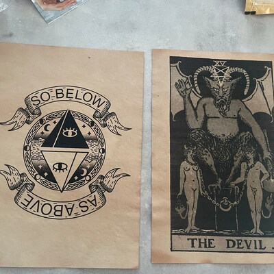 Python mercurius as Three Headed Dragon, Alchemy, Alchemy Occult Print ...