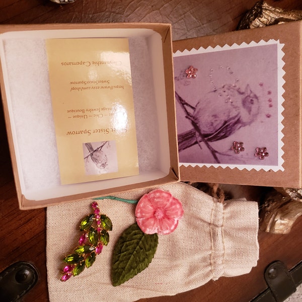 NOLAN MILLER Avalon Bird of Paradise Brooch Diamanté Crystal Jewelry ...