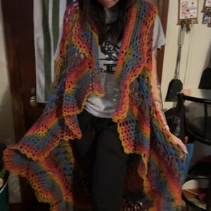 Bohemian Vest Crochet PATTERN Circle Vest Pattern/ Boho Vest Pattern ...