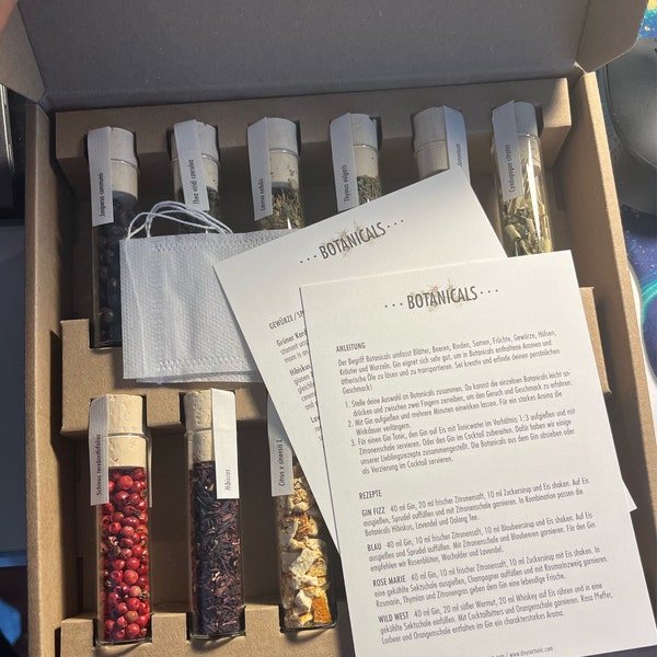 DO YOUR GIN Botanisches Set | Botanisches Gin-Geschenkset | 12-Gewürze Infusionsset für ...
