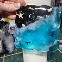 Custom 3D fishman Transparent Film & Vinly Sticker, UV Resin Art, Resin ...