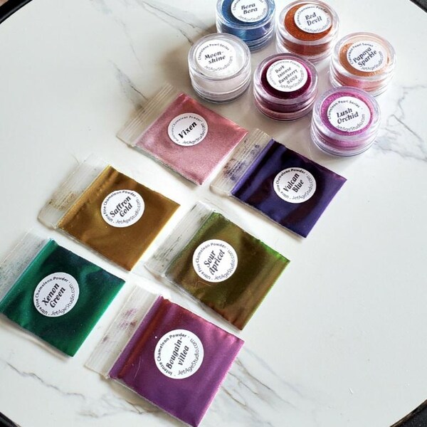 Rose Flame - Intense Chameleon Chrome Powder - Etsy