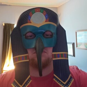 Made to Order: Egyptian Thoth Leather Ibis Mask - Etsy