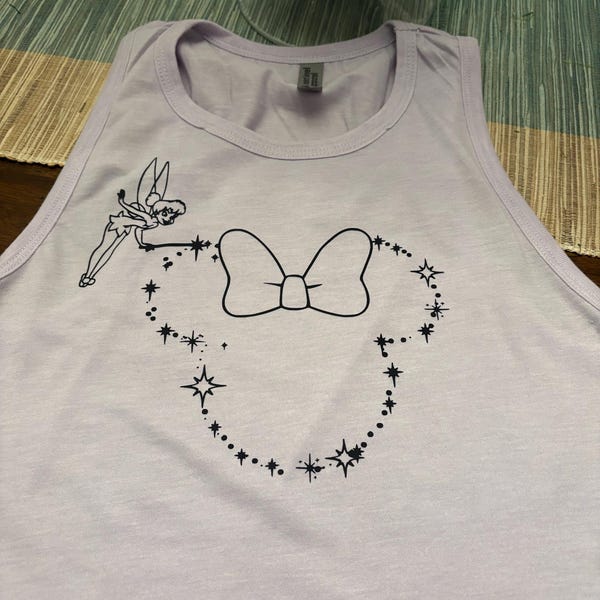 Tinkerbell Minnie Head SVG Kawaii SVG, Silhouette Vector Cut File - Etsy