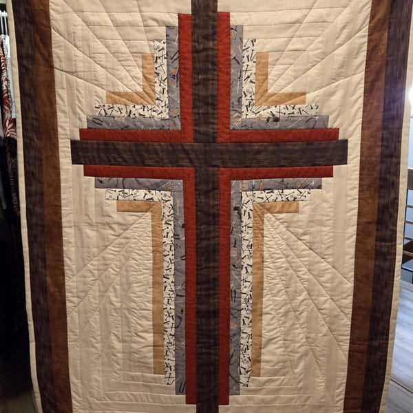 Log Cabin Cross / Christian Cross - Pattern in 3 Sizes - PDF Download ...