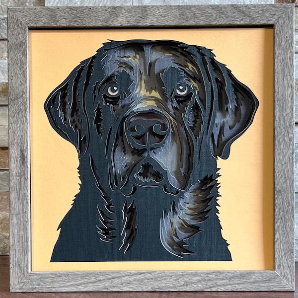 Bulldog SVG 3D Layered for Cardstock, Multilayer Papercut, Shadow Box ...