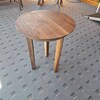 Solid Walnut 16" Round Side Table - Etsy