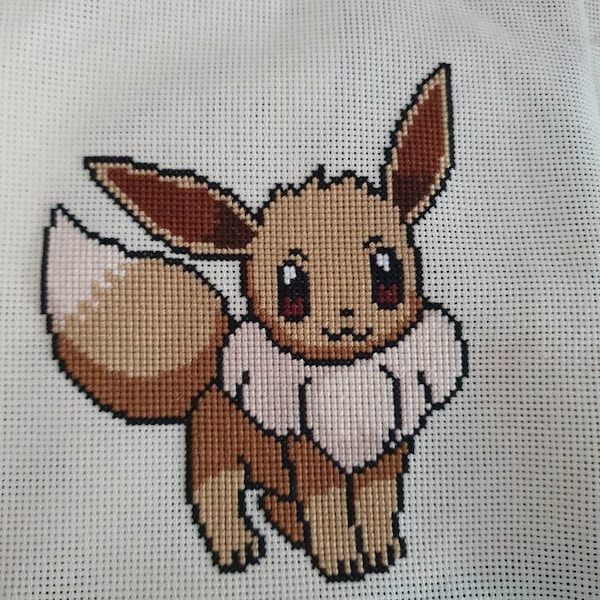 Eevee Cross Stitch Pattern - Etsy