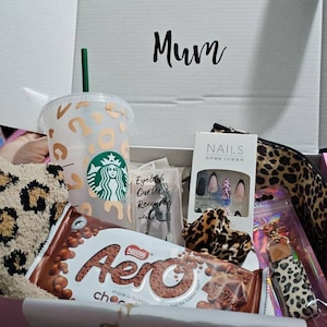 PERSONALISED STARBUCKS HAMPER Luxury Pamper Gift Basket Get Well Soon ...