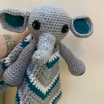 Crochet Elephant Lovey Elephant Lovey Crochet Pattern Crochet Animal ...