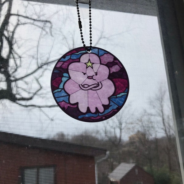 LSP Lumpy Space Princess Suncatcher Stained Glass Look Acrylic 3” Car ...