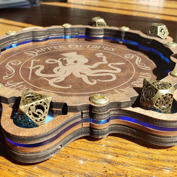 C4labs Dapper Octopus 9" Padded Dice Tray | Dnd Dice Tray | Dnd | Dnd ...