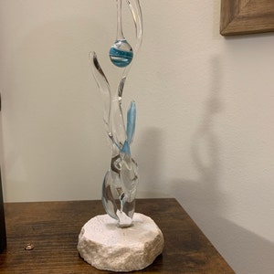 Howling Wolf Handblown Glass Sculpture - Etsy