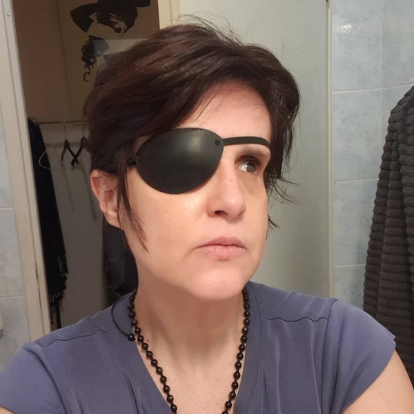 SET OF THREE Leather Eye Patch Eye Patch Man Eye Patch Woman Eye Patch Unisex Eye Patch Slim Eye ...