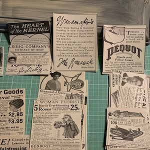 Random Pick 50 Antique Victorian Ads Early 1900's Women's Magazine Ads ...