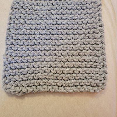 KNITING PATTERN Macrame Cord Trivet Easy Summer Knitting Project - Etsy