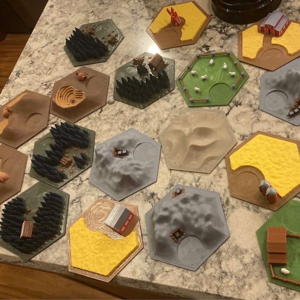 3D Catan Pasture Tile to Produce Wool - Etsy Canada