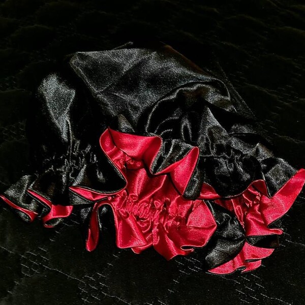 Cheetah/leopard 100% Satin Lined Bonnet | Large Double Layer Adult ...