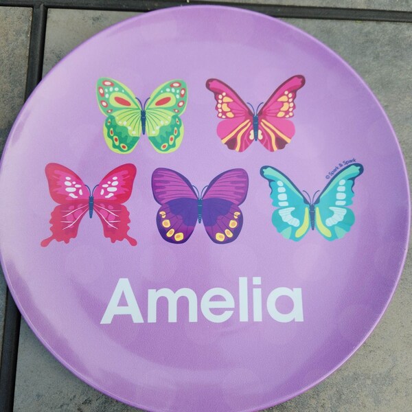 Custom Kids Plate Jungle Fever Personalized Plate Child's Plate ...